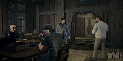 New Alan Wake screens gather around the table - Gematsu