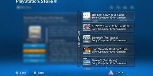 PlayStation 3 firmware 3.41 adds PlayStation Store recommendations ...