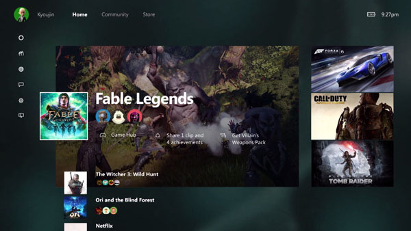 New Xbox One user interface announced - Gematsu